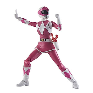 Hasbro Toys Power Rangers Lightning Collection 6" Mighty Morphin Pink Ranger Collectible Action Figure Toy with Accessories
