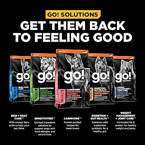 Go! Solutions Carnivore Grain Free Dog Food, 3.5 lb – Salmon + Cod Recipe – Protein Rich Dry Dog Food – Complete + Balanced Nutrition for All Life Stages