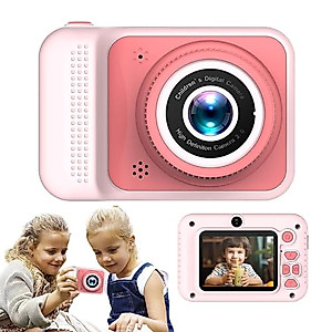 Selfie Kids Camera, 20MP Portable Kids Camera for Girls with Stickers, HD Digital Video Toy Camera, Cameras with Flash Toy Gifts, HD Kids Digital Camera Toys for Girl and Boy On Christmas Birthday