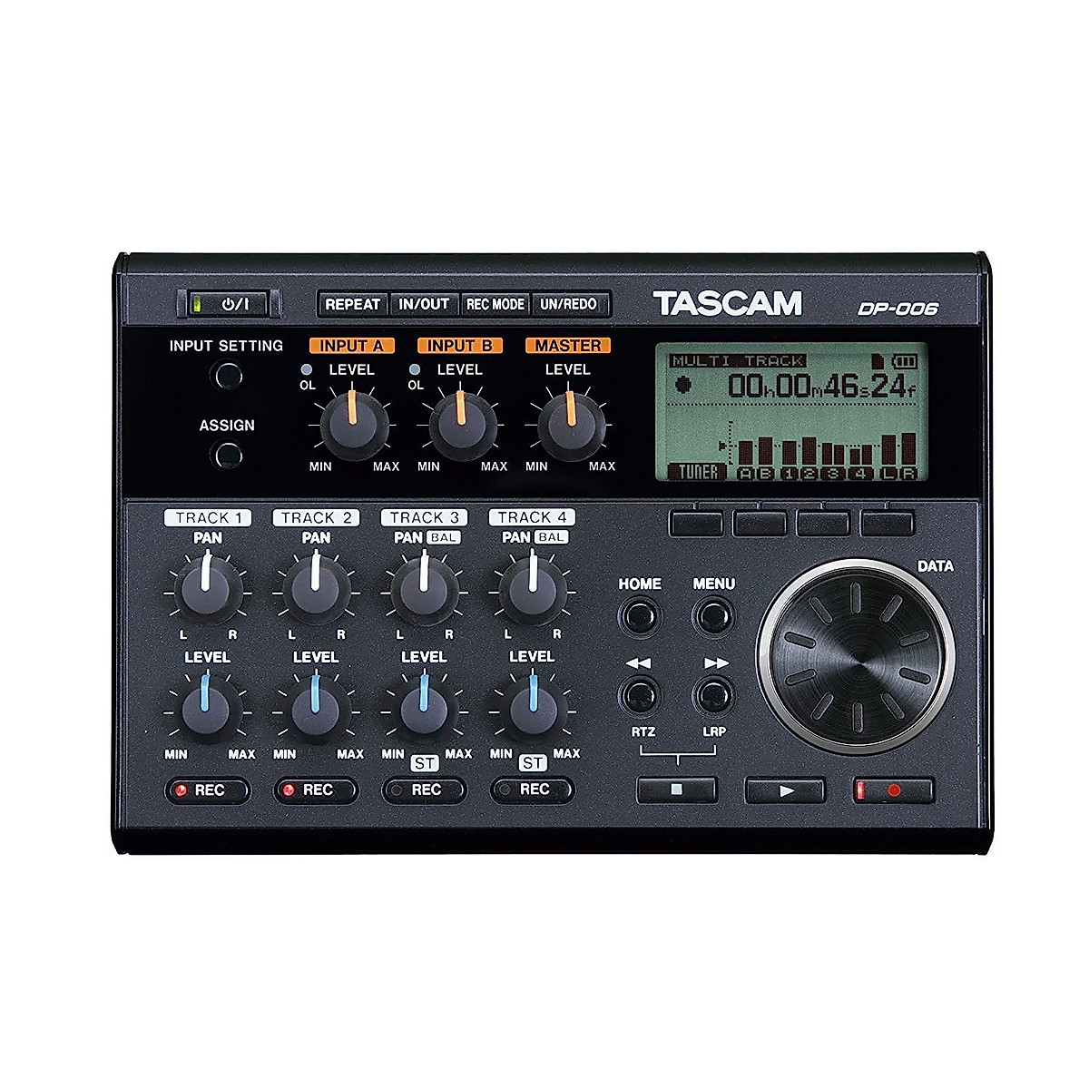 Tascam DP-006 Digital Pocketstudio 6-Track Portable Multi-Track Recorder Bundle with Closed Back Over-Ear Headphone (2 Items)