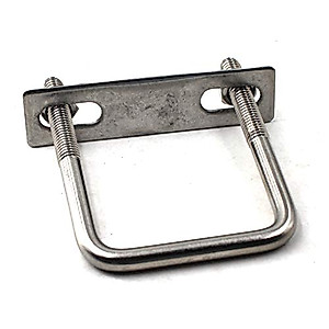 M6x30x70mm Square U Bolt 304 Stainless Steel Tie Down U Bolt (Pack of 4)