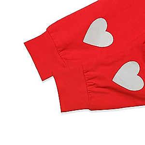 My First Valentines Day Baby Boy Outfit Long Sleeve Rompers Heart Printed Pants 3PC Set 3-6 Months Navy Blue