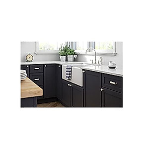 Liberty P37513C-SN-CP Modern Elegant Ceramic 3" (76mm) Cabinet Pull in Satin Nickel