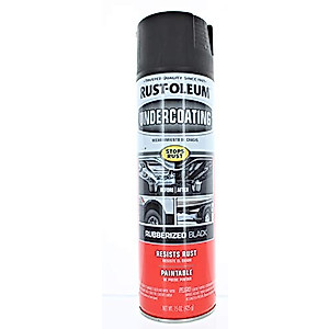 Rust-Oleum 15 Oz Black Rubberized Undercoating Spray Paint, Black, 6 Pack
