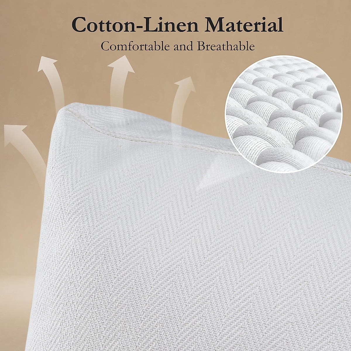 Modular Sectional Sofa Cloud Couch for Living Room, Comfy Cloud Puff Modern Sofa Set, White Oversized Couch Cushion Covers Removable, High-Density Memory Foam