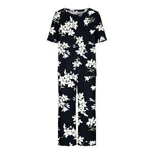 Yck-SAiWed Discounts�and Promotions Coupon Codes Womens Casual 2 Piece Outfits 4th of July Patriotic Sets Loose Tops Bodycon Shorts Workout Sports Tracksuit Black7,X-Large