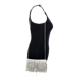 Frewahmesh Women Evening Clutch Metal Mesh purses handbags with shoulder chain strap for Cocktail Party Prom Wedding (Silver)