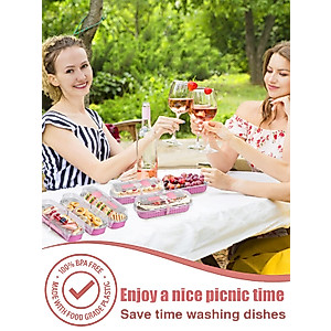 Bigmeta Mini Loaf Pans with Lids and Spoons- 50 Pack 6.8oz Aluminum Bread Cupcake Pie Foil Pans with Sealing Sticker, Rectangle Disposable Cake Tins Brownie Baking Cups for Picnics Party