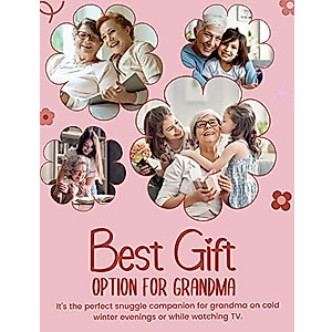 InnoBeta Grandma Throw Blanket - Grandma Gifts from Grandchildren- Flannel Blankets Gift for Grandma on Mother's Day, Christmas, Birthday, or Thanksgiving - 50" x 65"