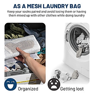 Hanging Closet Organizer with Pockets, 2-Pack Sock Organizers for Washing and Drying, Storage Bags can Organize Socks, Bra Underwear Underpants and Scarves Gloves, Hanging Travel Organizer