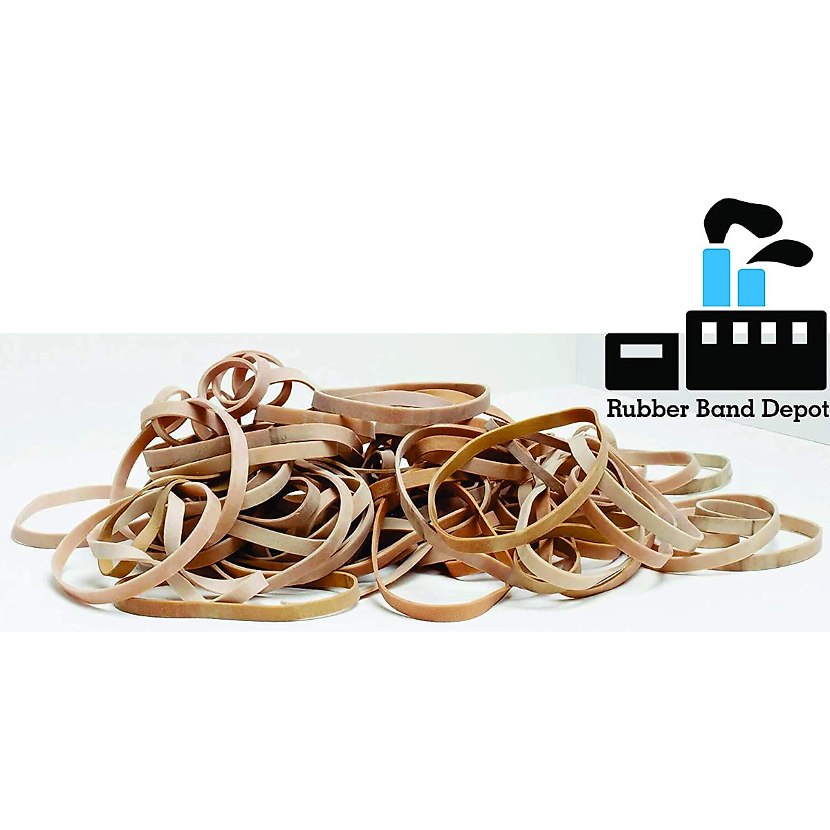 Thick Rubber Bands - 7" x 5/8", Rubber Bands, Size #107, Approximately 10 Rubber Bands Per Bag, Rubber Band Measurements: 7" x 5/8" - 1/4 Pound Bag