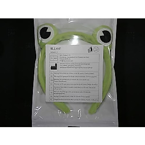 WLLHYF 1Pcs Cute Frog Headband Spa Headband Head Hoop Frog Eye Makeup Head Band Soft Elastic Hair Band for Washing Face Head Wrap Funny Hair Band for Girls Women Yoga Skincare Headbands