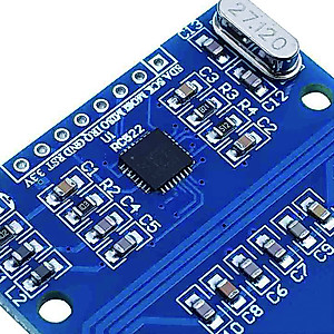 10Gtek RC522 RF IC Card Induction Sensor Module with S50 Blank Card and Key Ring for Arduino Raspberry Pi, Pack of 3