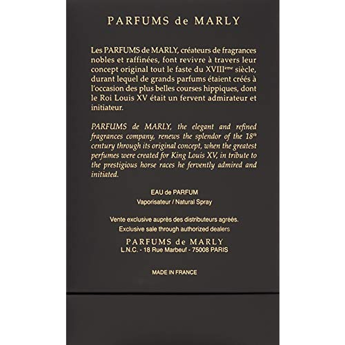 PARFUMS DE MARLY - Athalia - 2.5 Fl Oz - Parfum for Women - Top notes Bitter Orange, Incense - Heart notes Orange Blossom, Iris, Cashmeran - Base notes Musk, Vanilla, Amber  - 75ml