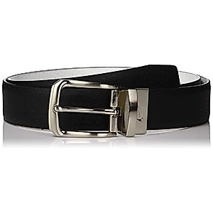 Nike boys Reversible Pebble Harness Belt, Black/White, X-Large US