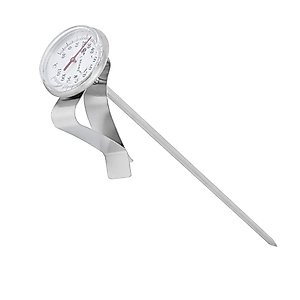 Dial Thermometer, Instant Read Multi-Purpose Thermometer with Clip for Milk, Beverage, Steaming, Coffee((Short Type))