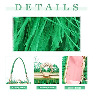 LUI SUI Fluffy Ostrich Feather Tote Bags for Women Feather Evening Clutch Purse Bags Banquet Wedding Shoulder Handbags