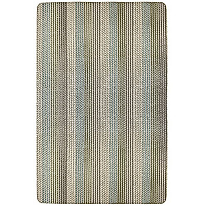 iCustomRug Multi Colored Loop Pile Berber Carpet Non Skid Utility Rug 4ft0in x 6ft0in (4' x 6') Sand Beige