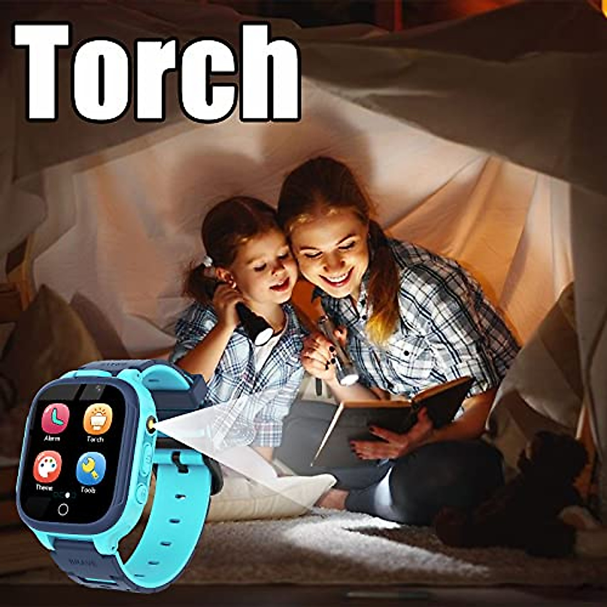 PTHTECHUS Smart Watch Toys for Kids - Boys Girls Smartwatch with 14 Games Music MP3 Player HD Selfie Camera Flashlight Calculator Calendar Alarm Timer 12/24 Hours for 4-12 Years Old Students