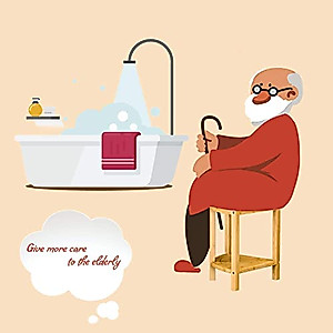 Bamfan Bamboo Corner Shower Bench Waterproof Stool with Space-Efficient Storage Shelf - Shower Stool Seat for Indoor or Outdoor Use