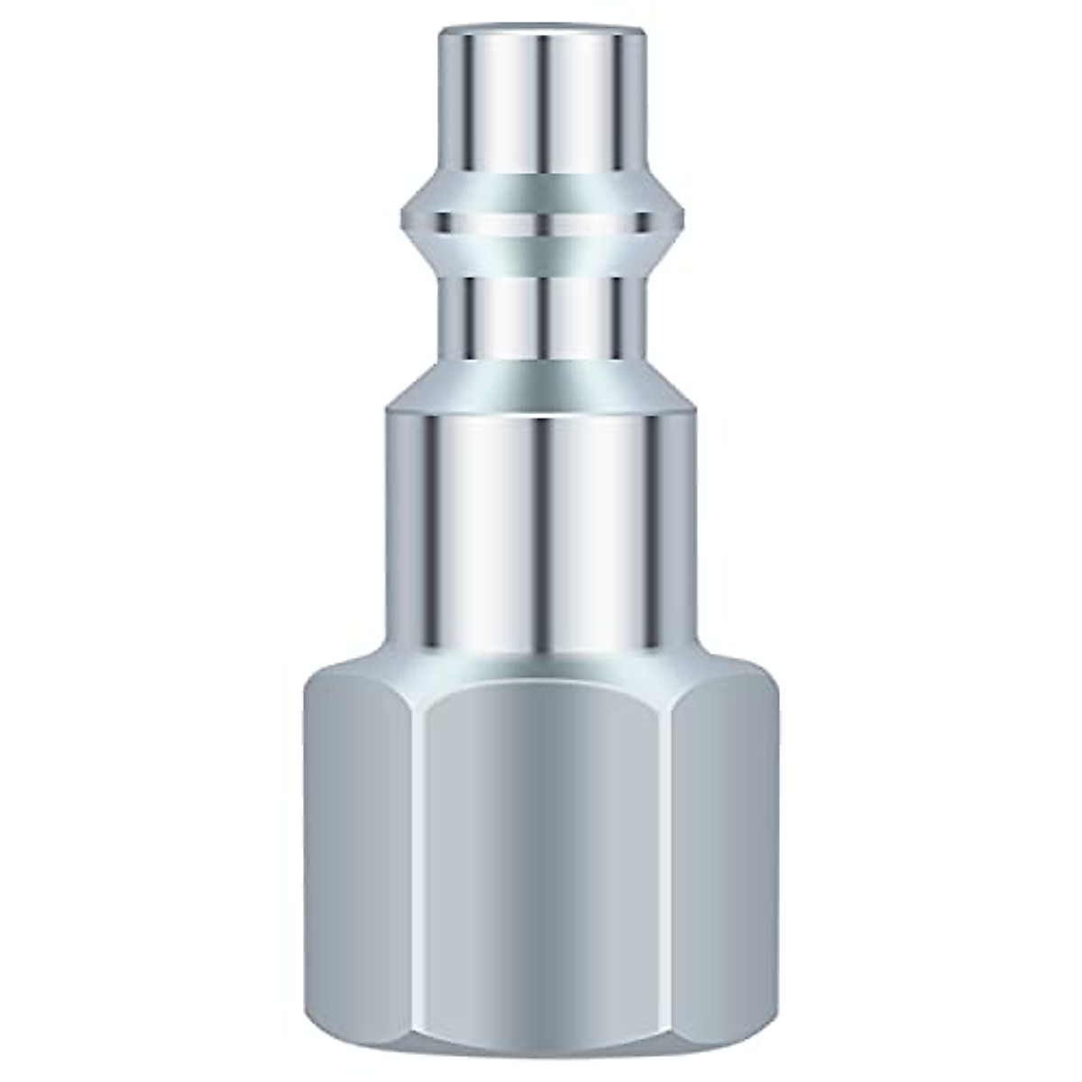 Creallr Air Coupler and Plug Kit, 1/4 Inch NPT Air Fittings Industrial Type, Quick Connect Air Fittings, Air Compressor Accessories Kit (7-Piece)