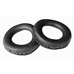 Replacement Ear Pads Compatible with Samson Technologies SR850 SR950 Over-The-Head Headphones (Leatherette)