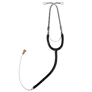 Listening Stethoscope, Hearing Aid Stethoscope Professional High Conductivity Low Loss Rate Binaural Stethoscope for Testing Headphone(Black)