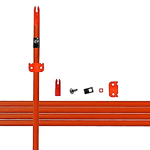 NIKA ARCHERY Bowfishing Arrows 32" Fish Hunting Solid Fiberglass Shaft for All Bows, Pack of 3