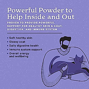 The Missing Link Feline Superfood Supplement Powder 6oz Bag, Veterinarian Formulated, Balanced Omega 3 & 6 for Healthy Skin & Coat, Digestion, Immunity & Overall Cat Health