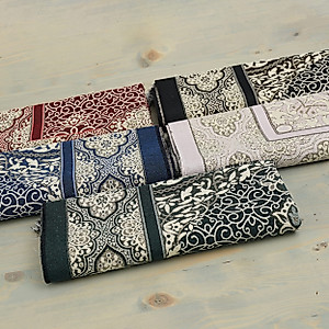 SAQENZA Muslim Prayer Rug Double Sided - Prayer Mat 3 Pieces Set - Gift Kufi Hat - Gift Prayer Beads (99) - Muslim Gifts for Men, Women and Kids