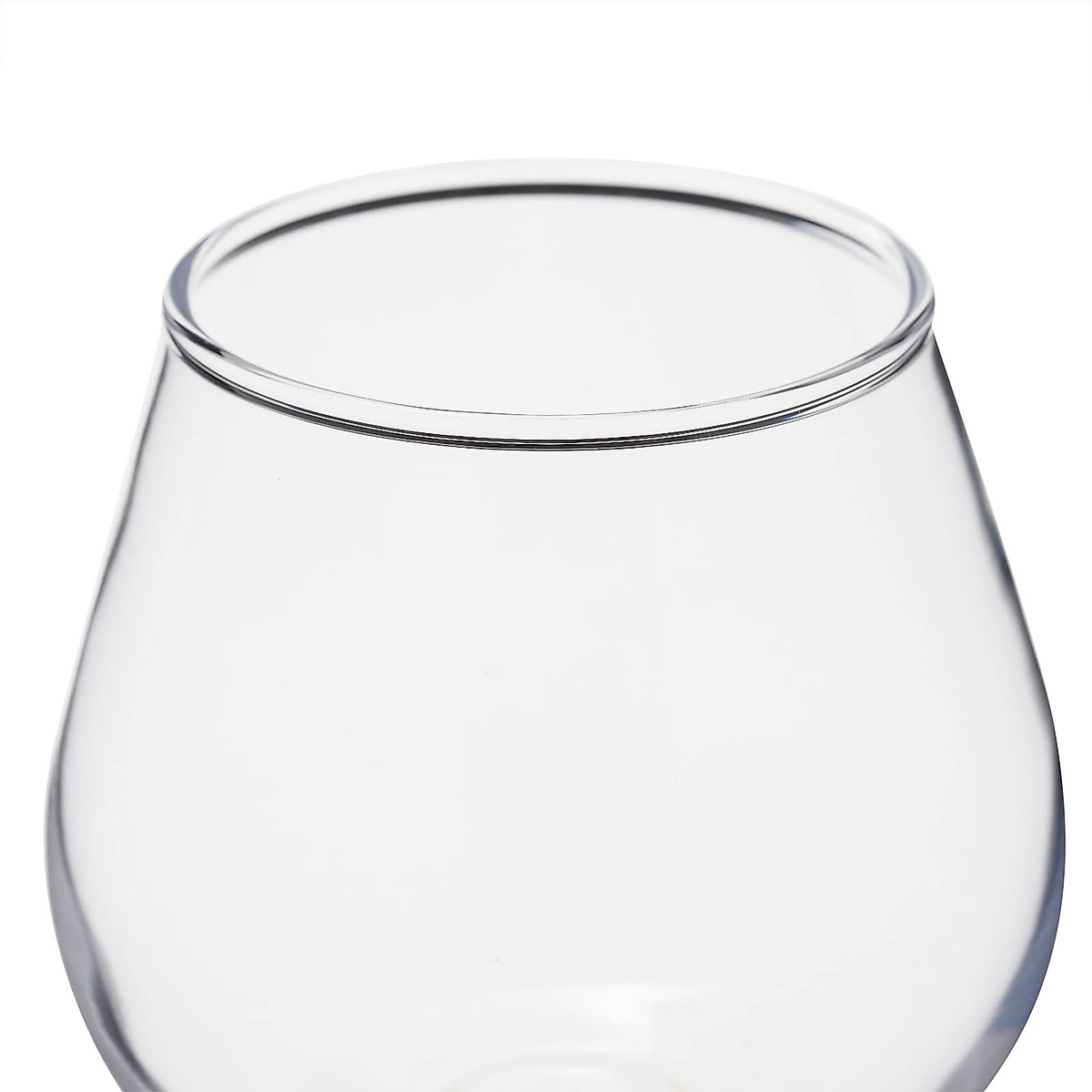 Juvale Set of 4 Brandy Snifter Glasses for Whiskey, Short Stem Wine Glass Set for Bourbon, Cognac, Brandy (13oz)