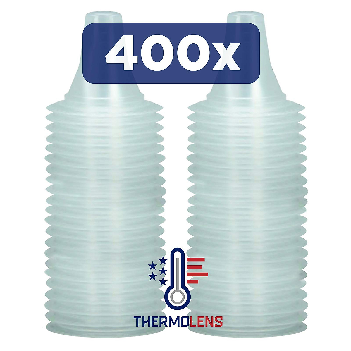 Caps for Covers | 400 Refills Compatible with All Models | Disposable Ear Thermometer Probe Covers | Lens for Thermometer Ear Covers