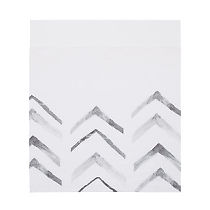 NoJo Elephant Tribe Grey and White 4 Piece Nursery Crib Bedding Set - Comforter, Fitted Crib Sheet, Dust Ruffle, Nursery Organizer