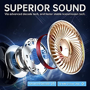 XBAKE Single Bluetooth Earbud, Mini Invisible Wireless Headset, Smallest in-Ear Headphone, Sports Earpiece with Mic, 8 Hrs Playtime, for Car Vehicle Business, Waterproof Earphone for Android iPhone