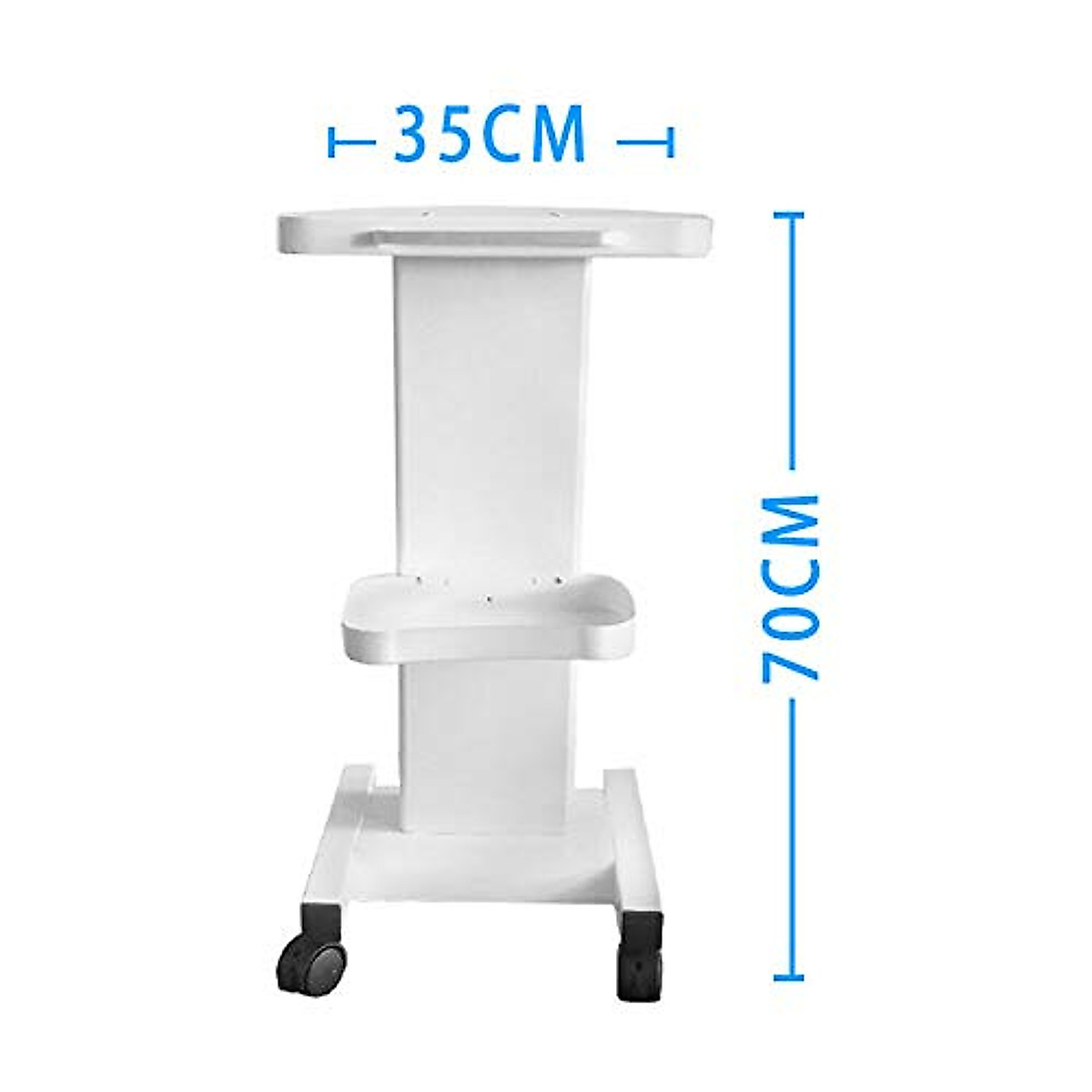 Beauty Salon Trolley Cart with Wheels,Mobile Salon Spa Rolling Cart Esthetician Machine Cart with Trays Hairdressing Storage Service Instrument Cart,Max Load 110lbs