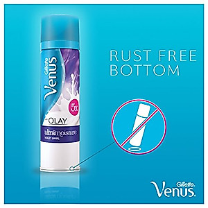 Venus Gillette with Olay UltraMoisture Women’s Shave Gel, Violet Swirl, 36 Oz, 6 Count