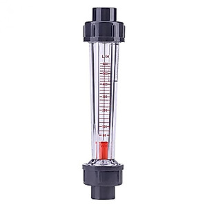 60-600L/H 100-1000L/H Socket 25mm LZS-20 Flow Meter Plastic Tube Liquid Water Rotameter Flow Measuring - (Size: 100-1000 LPH, Thread Specification: Length 322mm)