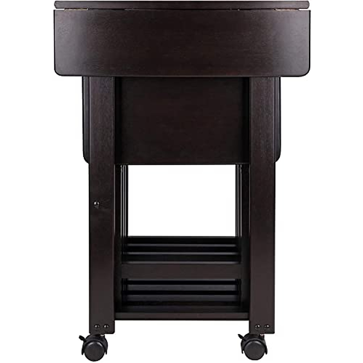 Oakestry Sophia 5pc Snack Tray Set Compact Design for Enhancing The Aesthetics, Small Living Spaces,Built-in Handles,Coffee Finish, 23.39" D X 28.19" W X 33.94" H