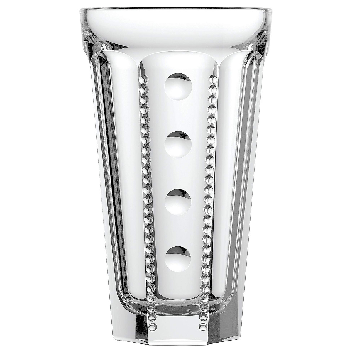 La Rochere Set of 4, Saga King 12 oz Drinking, Double Old Fashion, Iced Tea Glass, 4 Count (Pack of 1), Clear