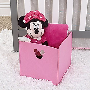 Disney Felt Die Cut Storage Bin, Pink, Minnie Mouse