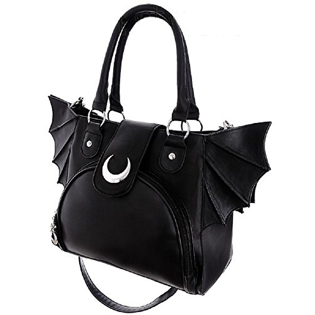 Restyle Gothic Bat Wing Crescent Moon Purse Handbag Witchcraft Wicca Punk Bag One-Size