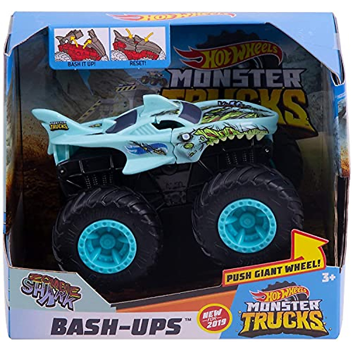HOT WHEELS MONSTER TRUCKS 1:43 BASH-UPS AST Vehicle