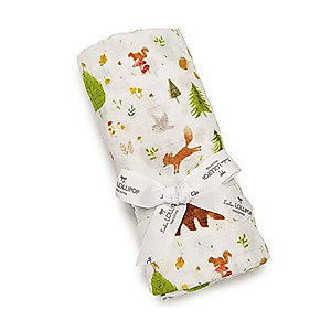 Loulou Lollipop Soft Baby Swaddle Blanket Muslin Wrap Receiving Blanket for Newborn to Toddler Girl and Boy, Large 47” by 47” - Forest Friends…