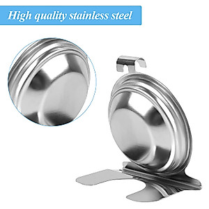 PECULA Refrigerator Thermometer Large Dial, Freezer Thermometer -30-30 Deg ℃/-20-80 Deg ℉, Fridge Thermometer by Stainless Steel, Thermometer for Fridge Suitable for Refrigerators and Freezers