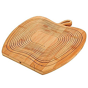 The 2-in-1 creative fruit basket can be turned into a tray for storing nuts and food fruit storage boxes. Gifts for family and friends (No fruit) (1 Piece)