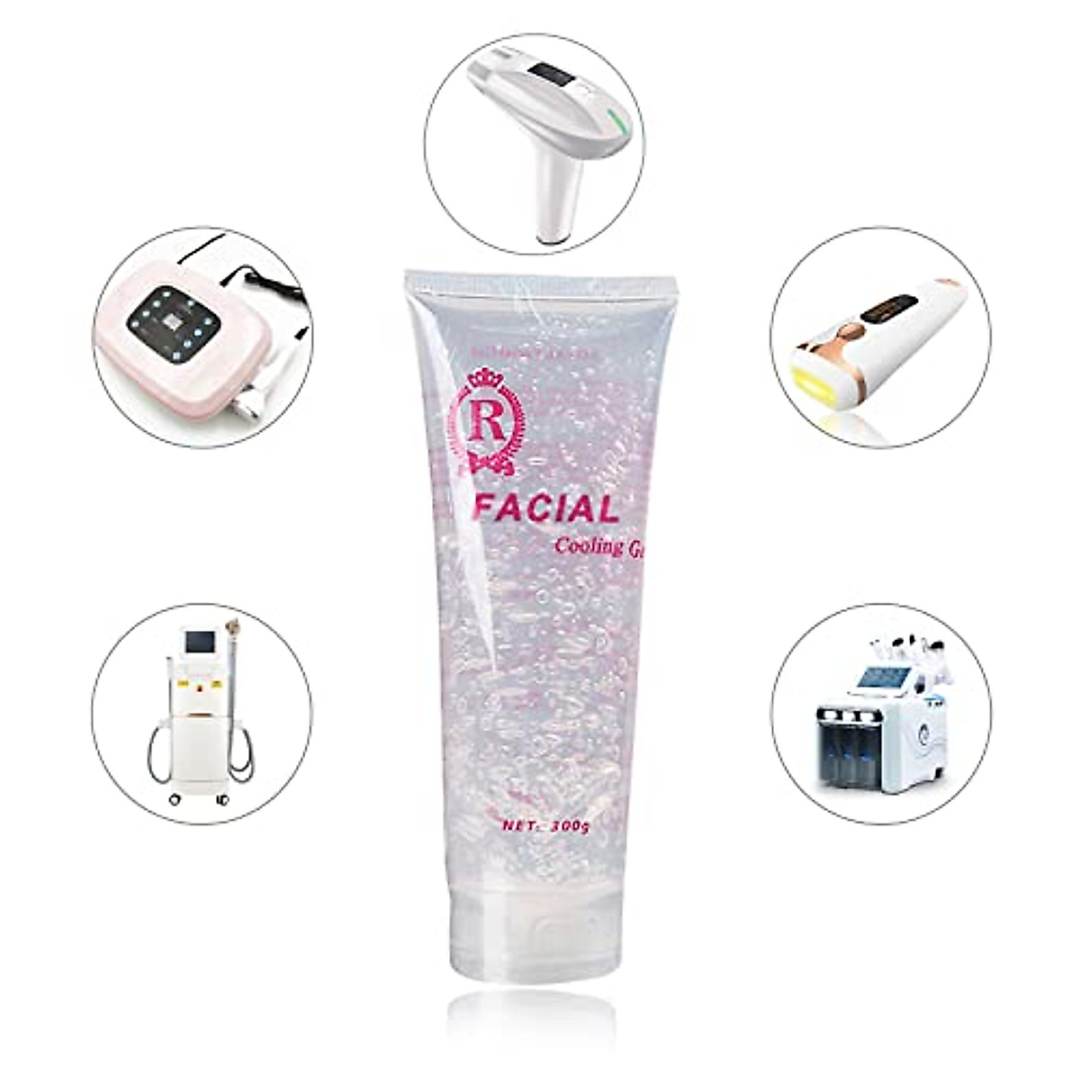 Cooling Gel Use with for Laser Hair Removal Device and RF Radio Frequency Facial Machine for Women and Man 300ML