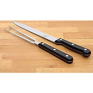 Carving Knife and Fork Set, Carving Set for Chicken Meat Turkey Carving Knife and Fork Set, BBQ Knife Set