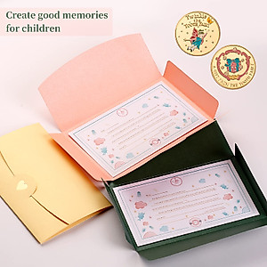 DOOBAANN Tooth Fairy Gift Coins,Reward for Lost Tooth Kids,Tooth Fairy Coins to Encourage Kids to Brush Their Teeth,3 Set (Encourage Brushing)