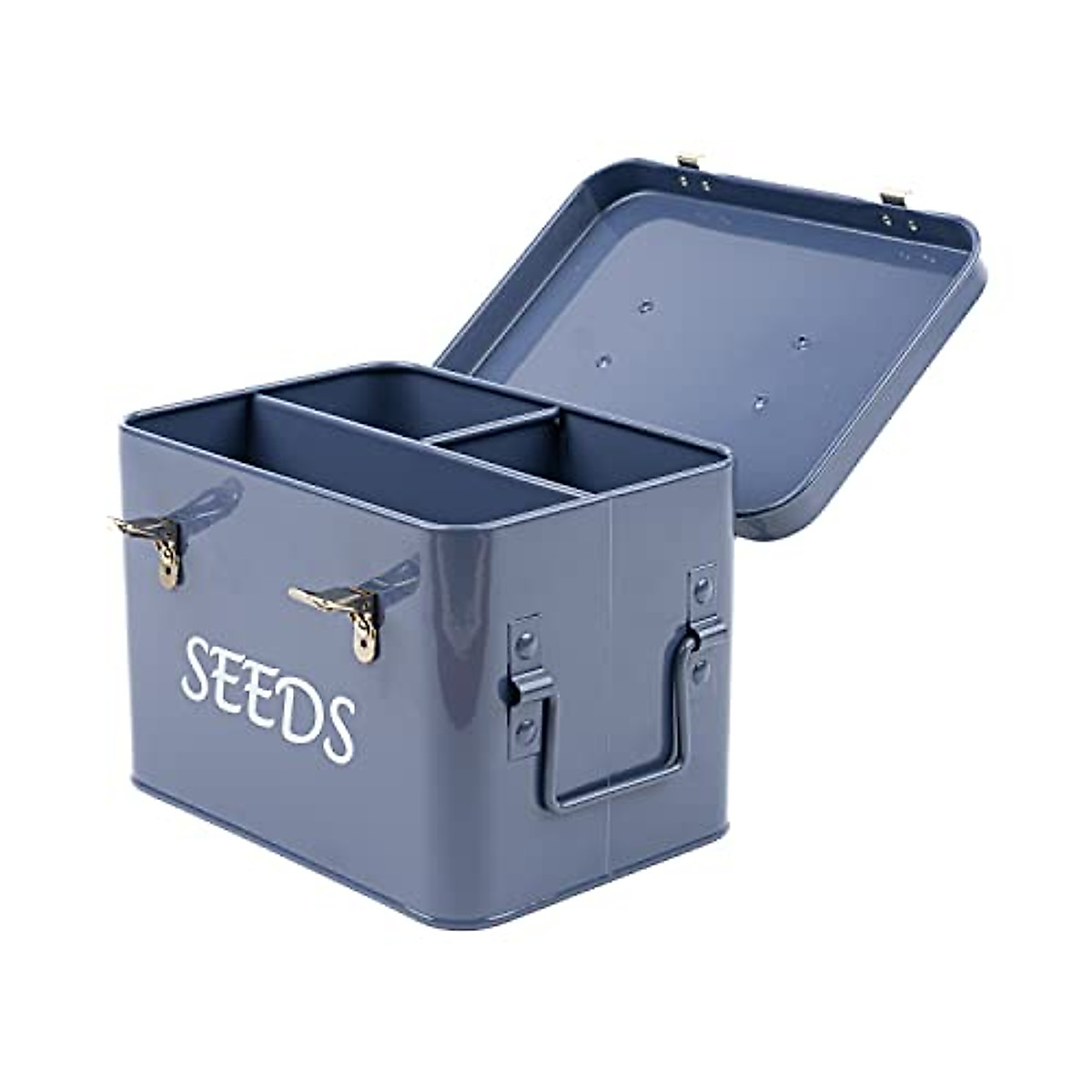 GLOCHYRA Seed Packet Storage Box Garden Seed Storage Organizer - Seed Container Comes with 100 Plant Labels, 10 Seed envelopes, Marker Pen