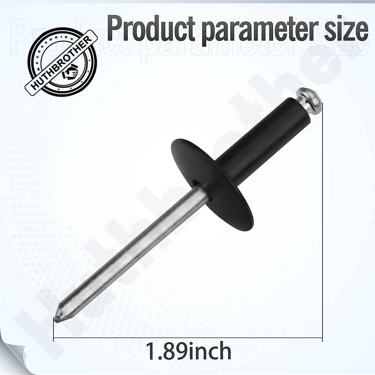 Huthbrother (70-Pack) 3/16 Steel Pop Rivet 293150104, Compatible with Ski-Doo/Sea-Doo/Can-Am 390409600 390907700